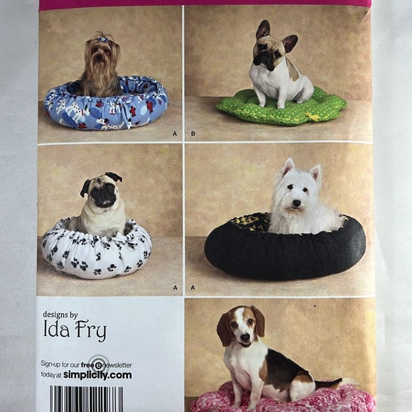 Simplicity | Dog | Simplicity No Sew 2297 Dog Bed In 2 Styles Designed ...